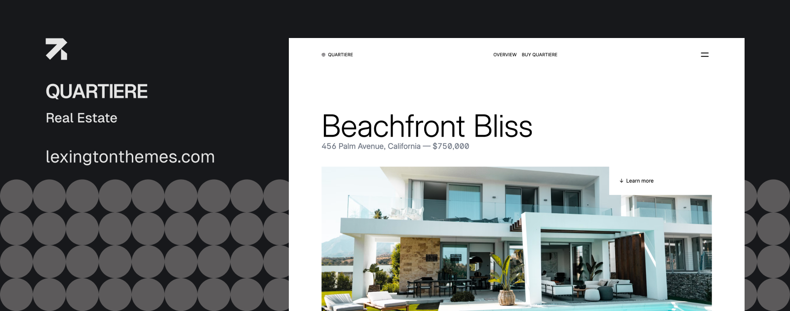 Quartiere — The Astro & Tailwind CSS real estate template — minimal ...