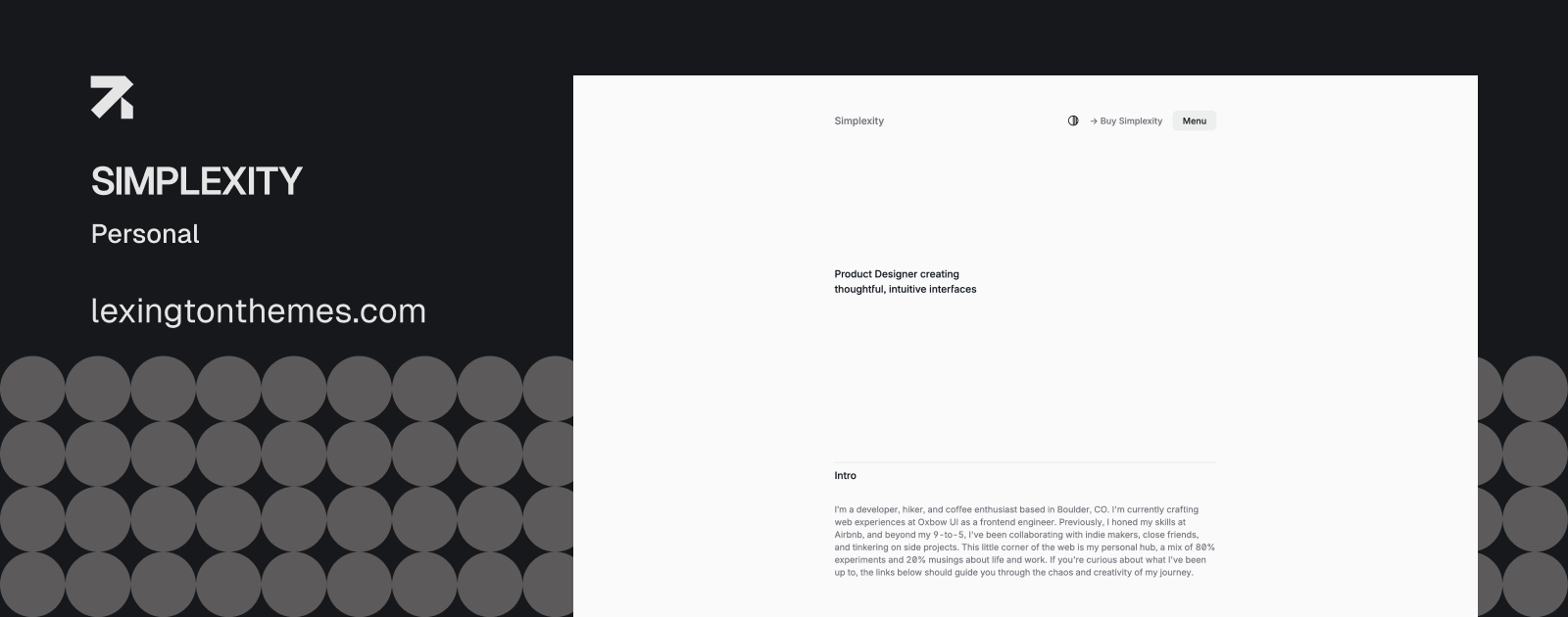 Simplexity — The Astro & Tailwind CSS personal template — minimalist ...
